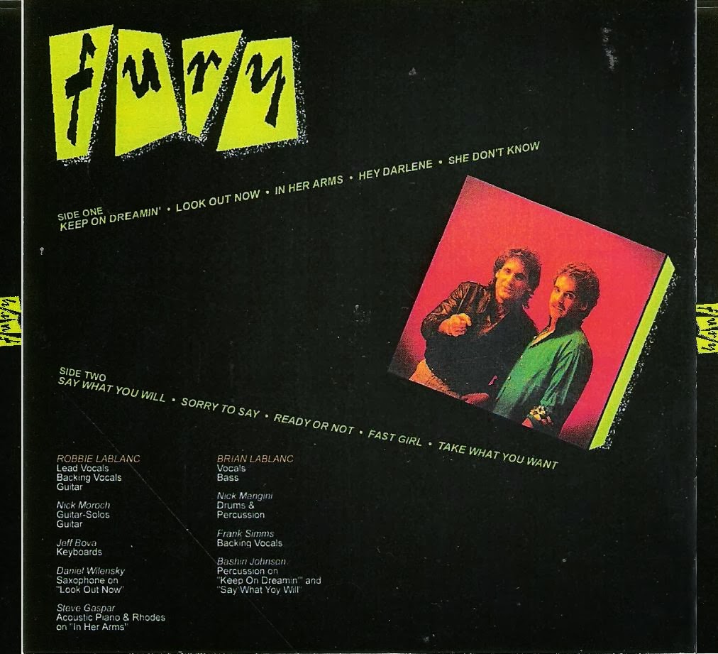 AOR Night Drive: Fury (AOR-USA) - Fury (1985)